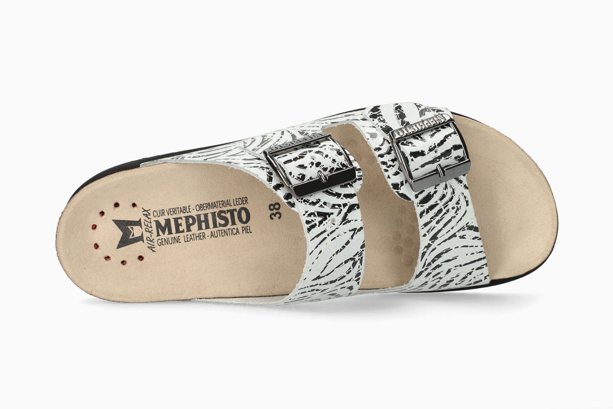 Hester - White and Black Metallic | Mephisto Canada